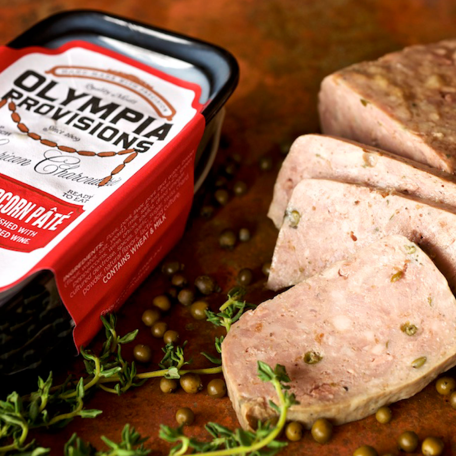 Olympia Provisions Green Peppercorn Pate – rustic pork pate | Murray's ...