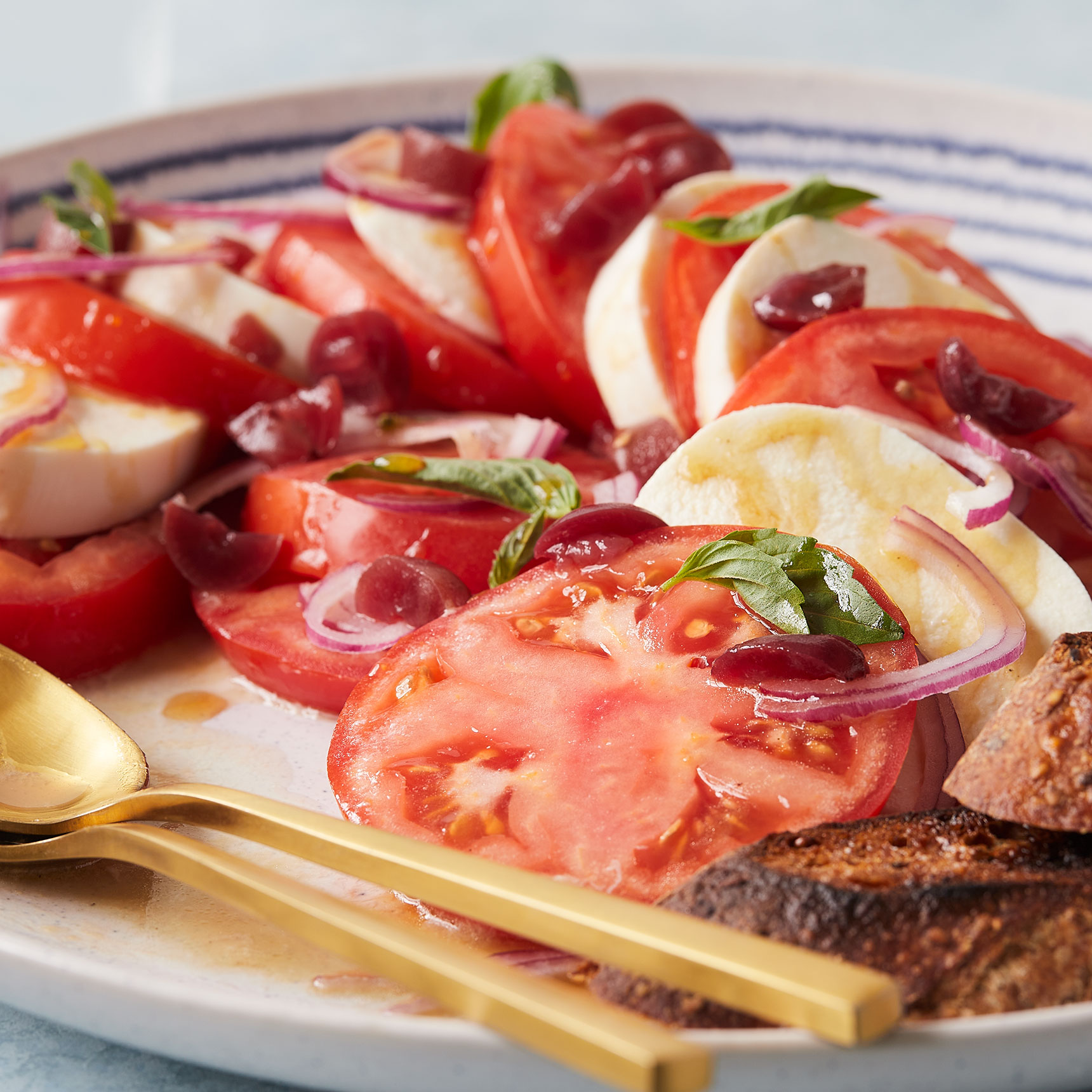 Caprese Salad With Garlic Toast | Murray's Cheese