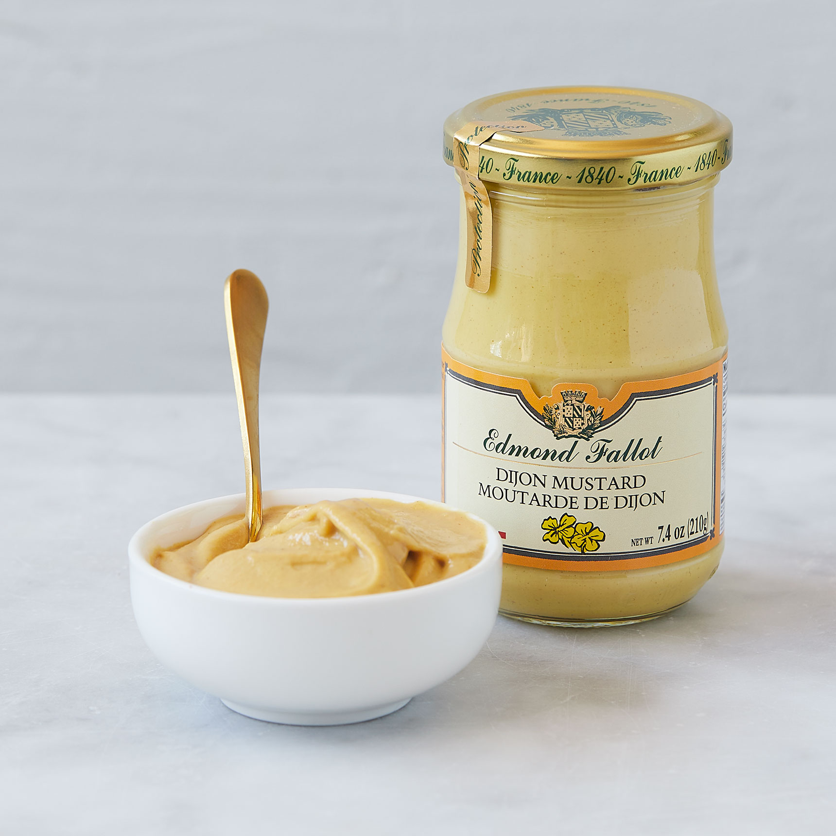 Fallot Smooth Dijon Mustard - a tart, piquant, smooth French mustard ...