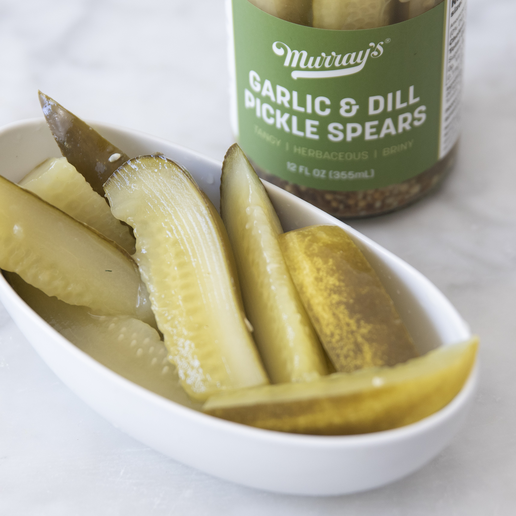 Murray’s Garlic and Dill Pickle Spears - a jar of bold, tangy ...