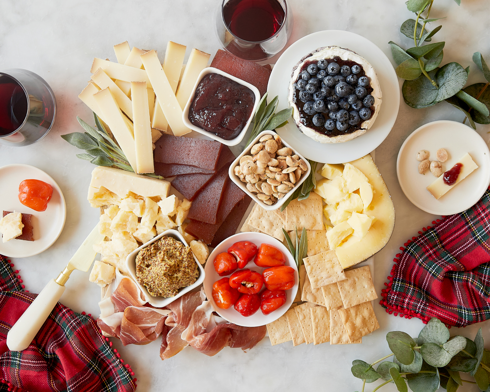 Holiday Board With Blueberry Stuffed Brie | Murray's Cheese