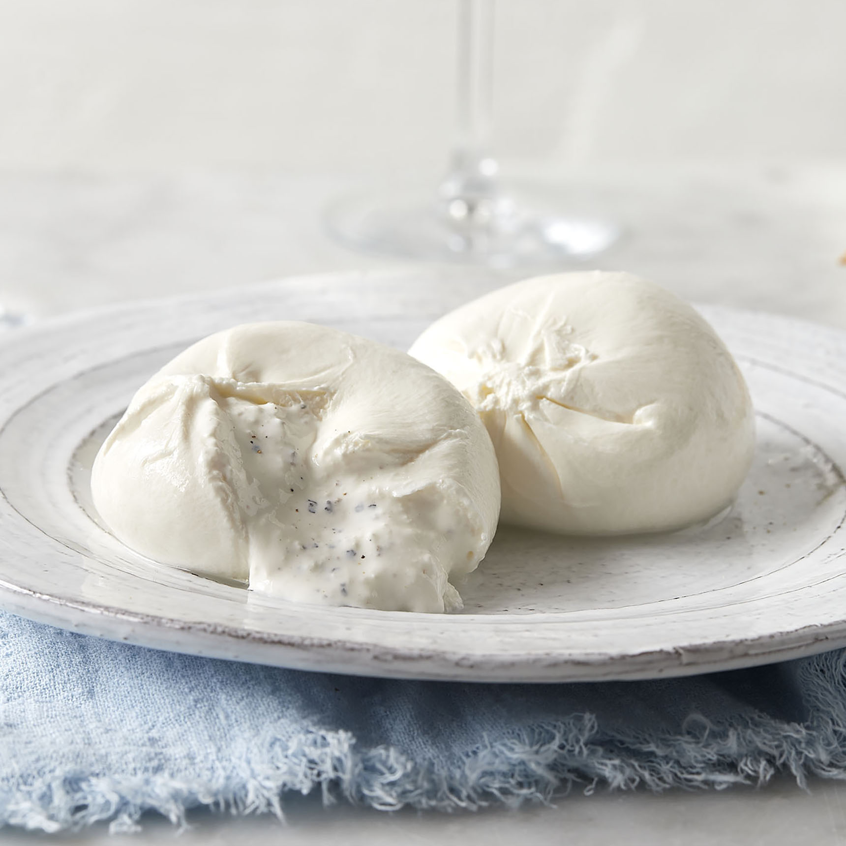 Lioni Truffle Burrata – a fresh cheese studded with specks of truffle ...