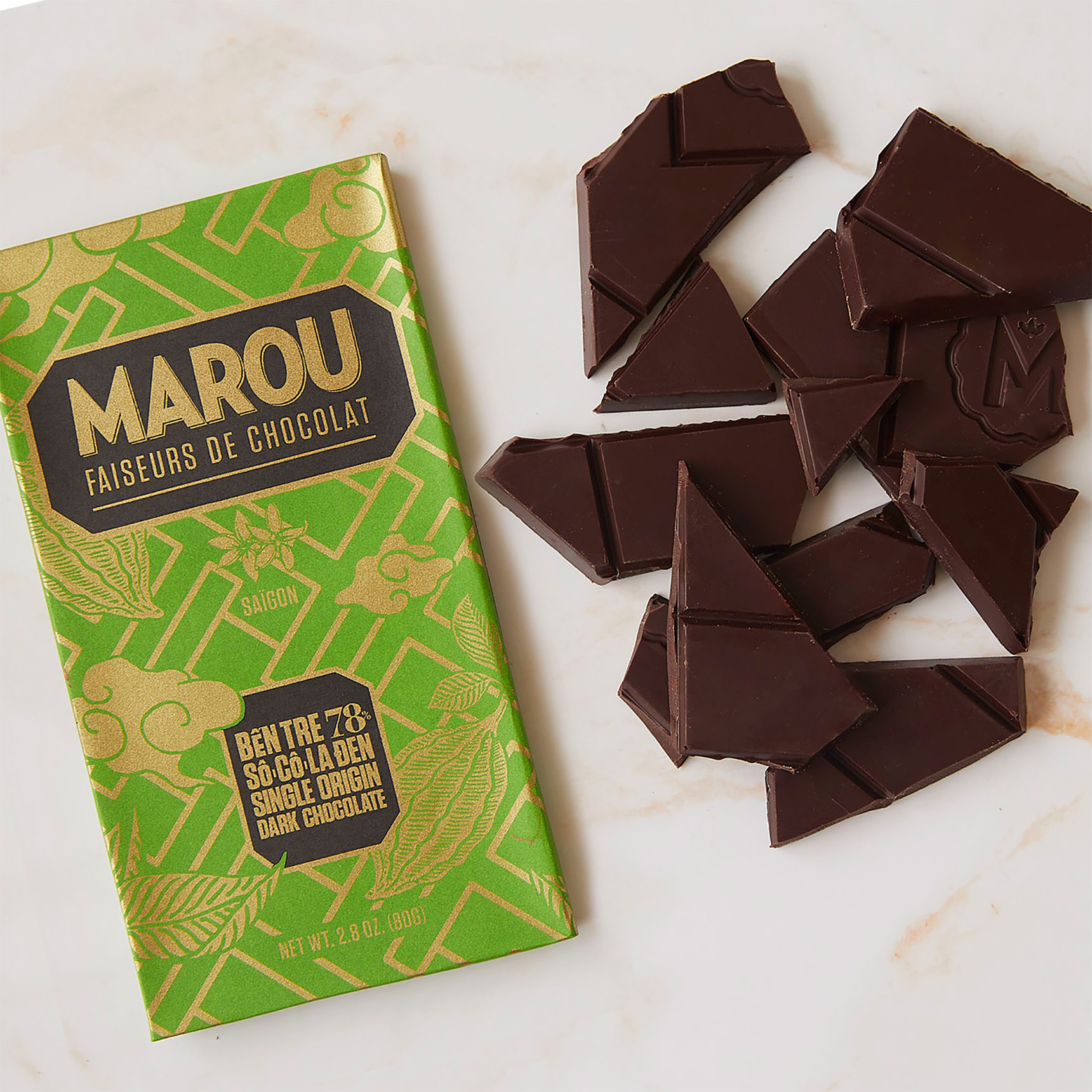Marou Ben Tre 78% Dark Chocolate Bar – Vietnamese chocolate | Murray's ...