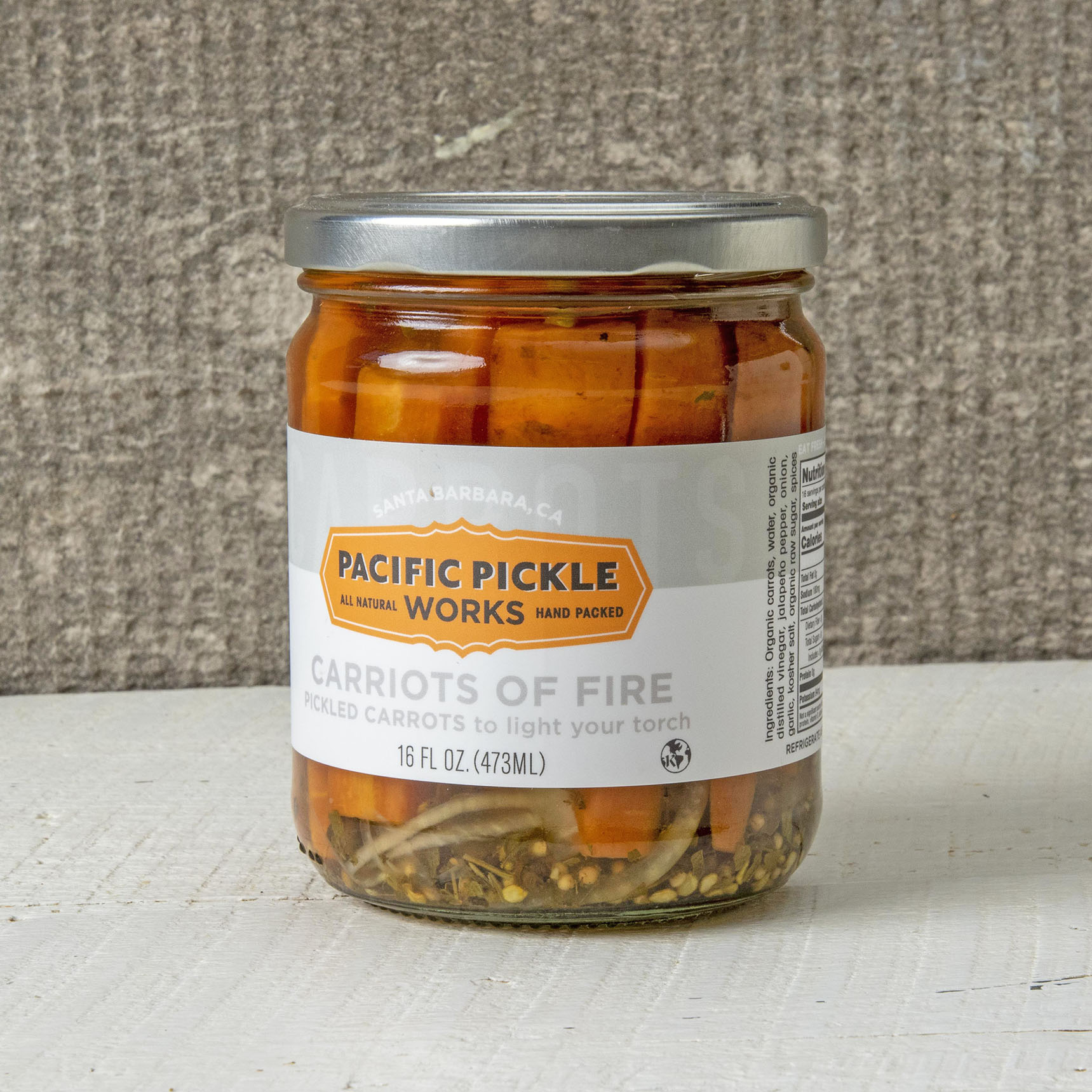 Pacific Pickle Works Carriots of Fire - a jar of zesty pickled carrots ...