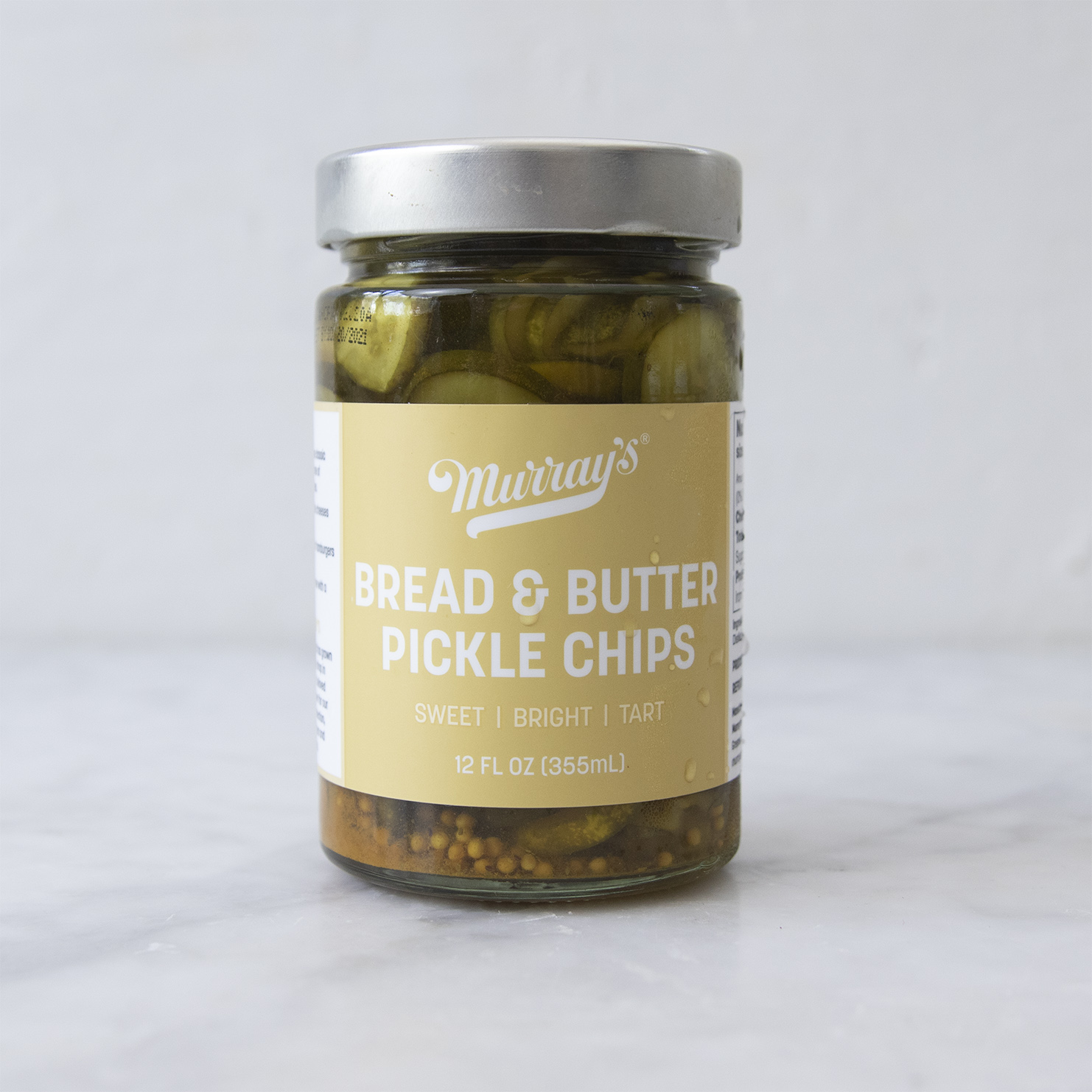 Murray’s Bread and Butter Pickle Chips - a jar of sweet, tart pickle ...