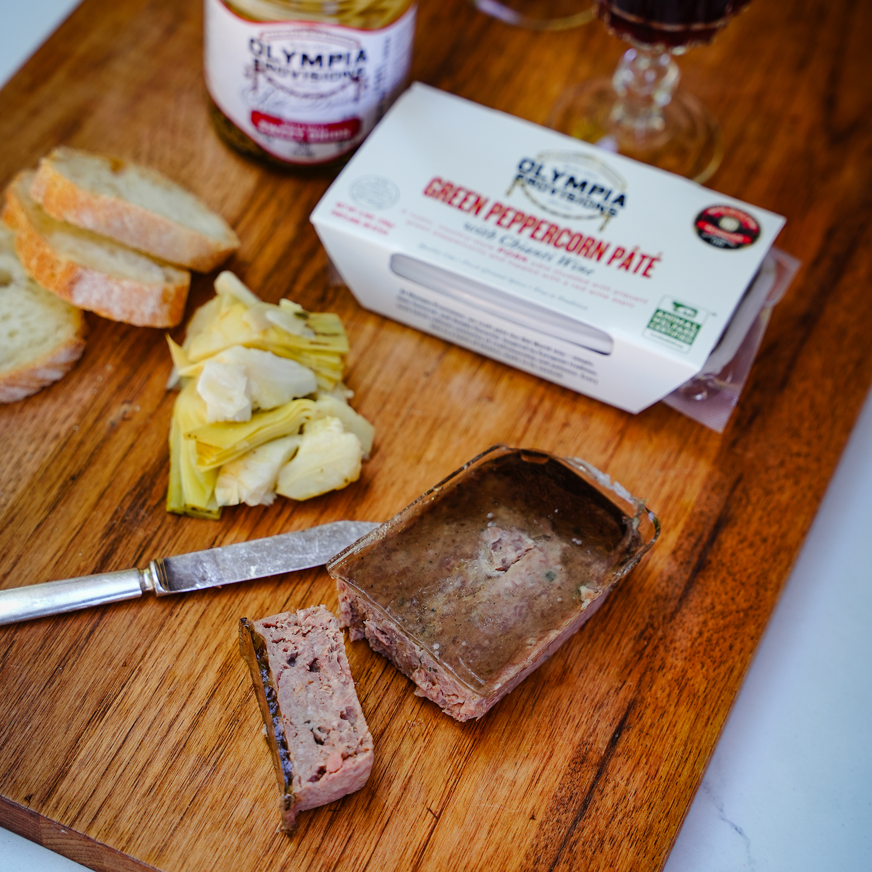 Olympia Provisions Green Peppercorn Pate With Chianti | Murray's Cheese