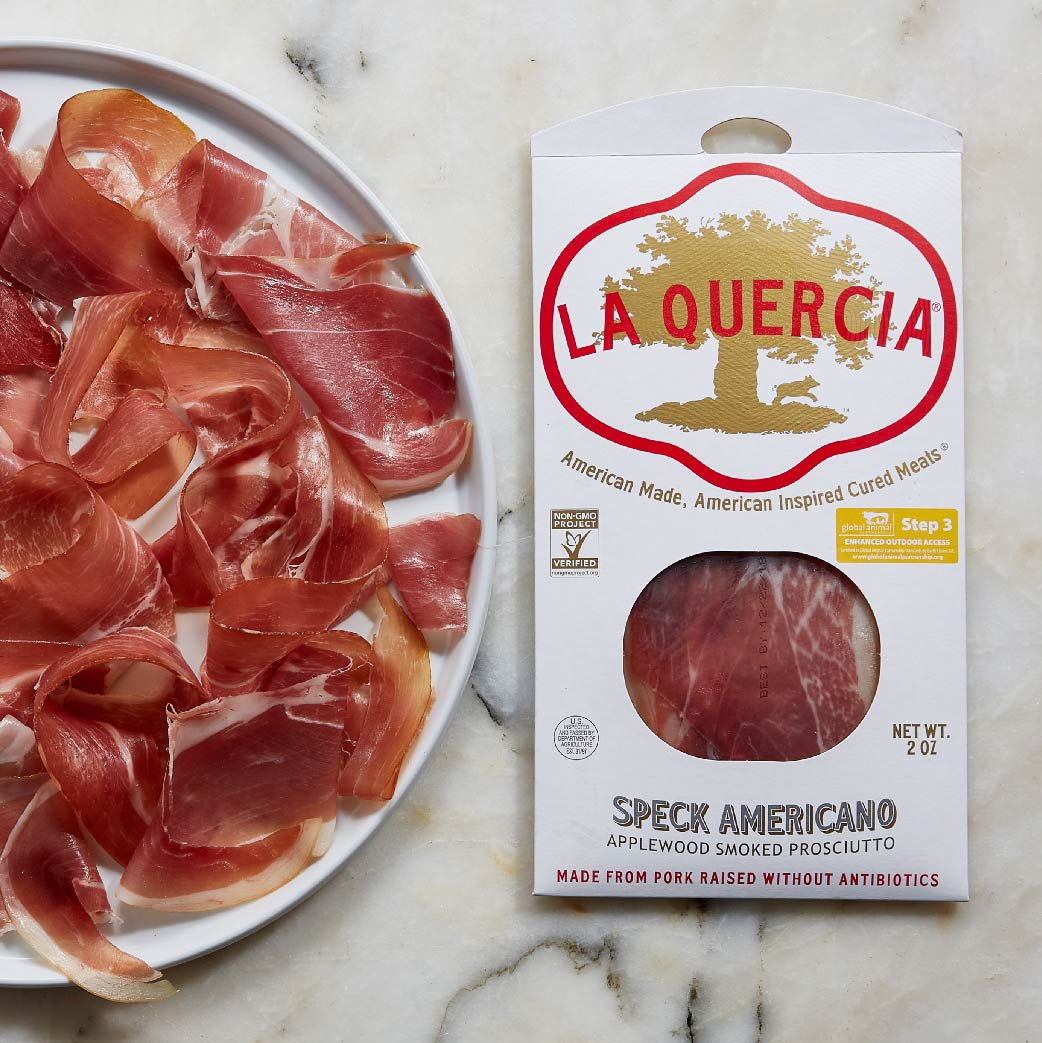 La Quercia Speck Americano - a smoky dry-cured ham | Murray's Cheese