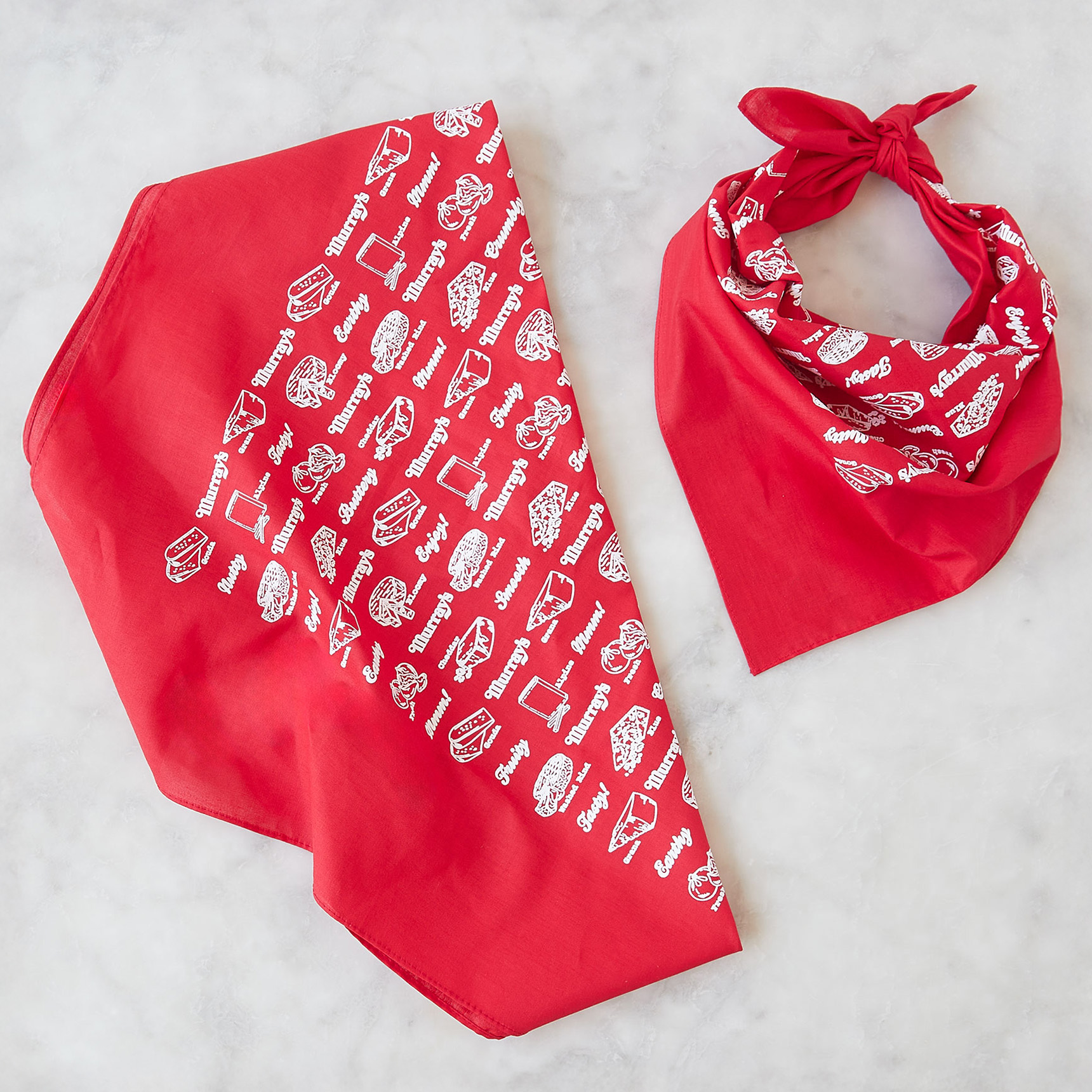 Murray’s Bandana – patterned with cheese illustrations | Murray's Cheese
