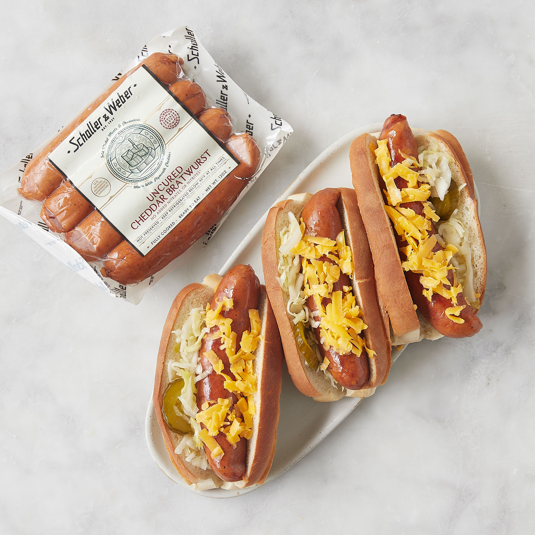 Schaller & Weber Cheddar Bratwurst – a cheese-studded sausage | Murray ...