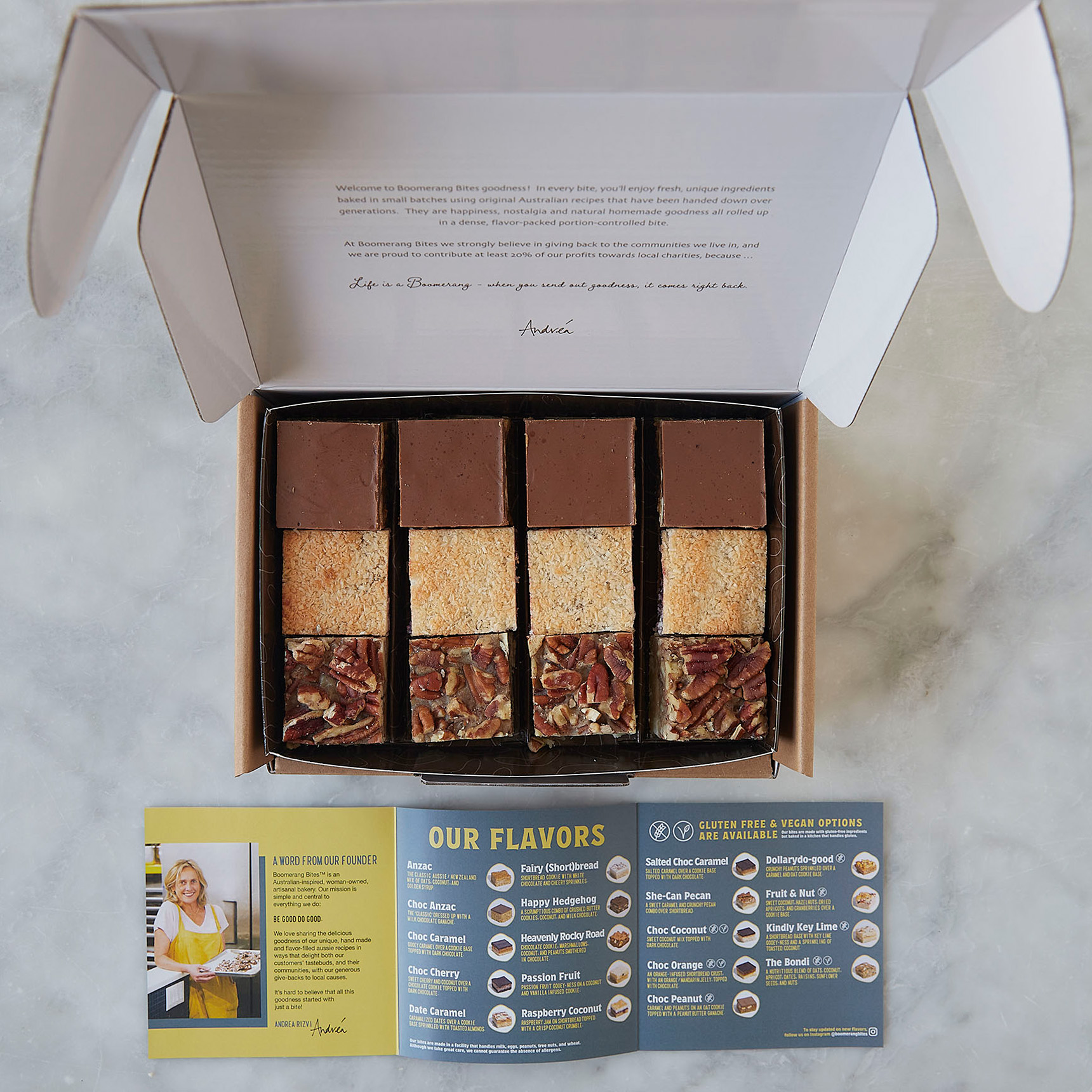 Boomerang Bites 24 Bite Gift Box Greatest Hits – cookie bars | Murray's ...