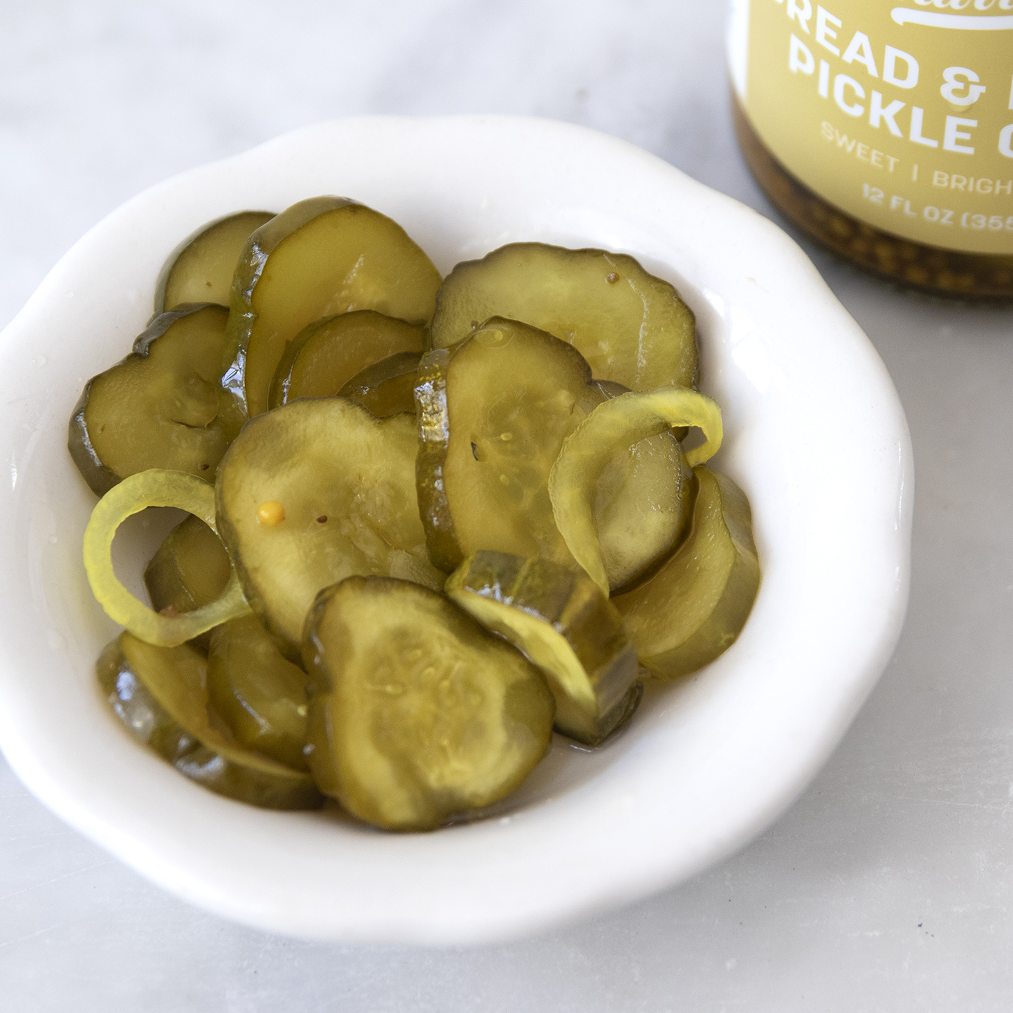 Murray’s Bread and Butter Pickle Chips - a jar of sweet, tart pickle ...