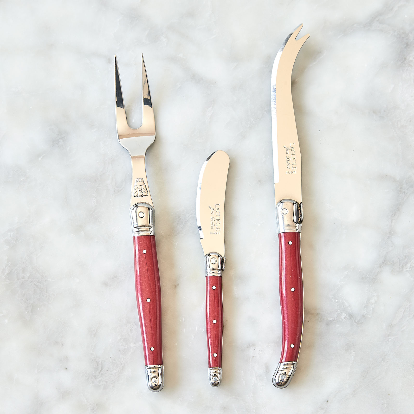 Laguiole 3 Piece Cheese Set – cheese serving utensils | Murray's Cheese