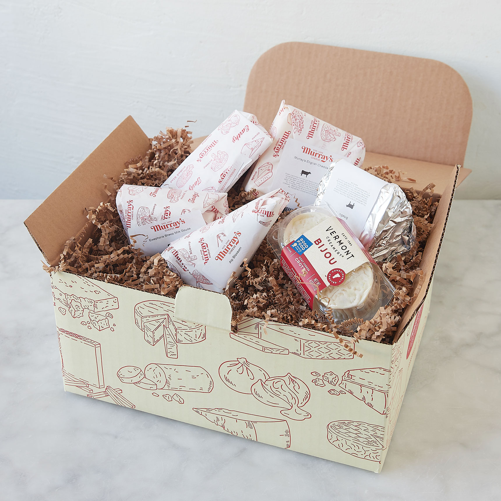 Valentine’s Day Sampler – a gift box of six luxe cheeses | Murray's Cheese