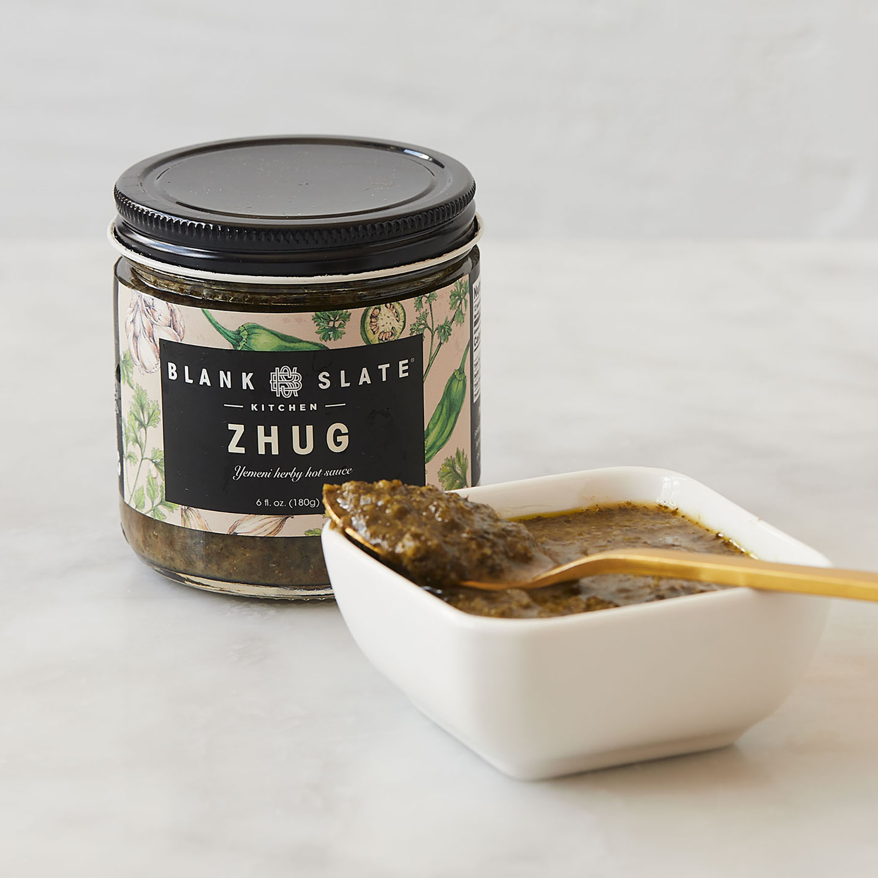 Blank Slate Kitchen Zhug – a spicy, herbaceous Yemeni sauce | Murray's ...