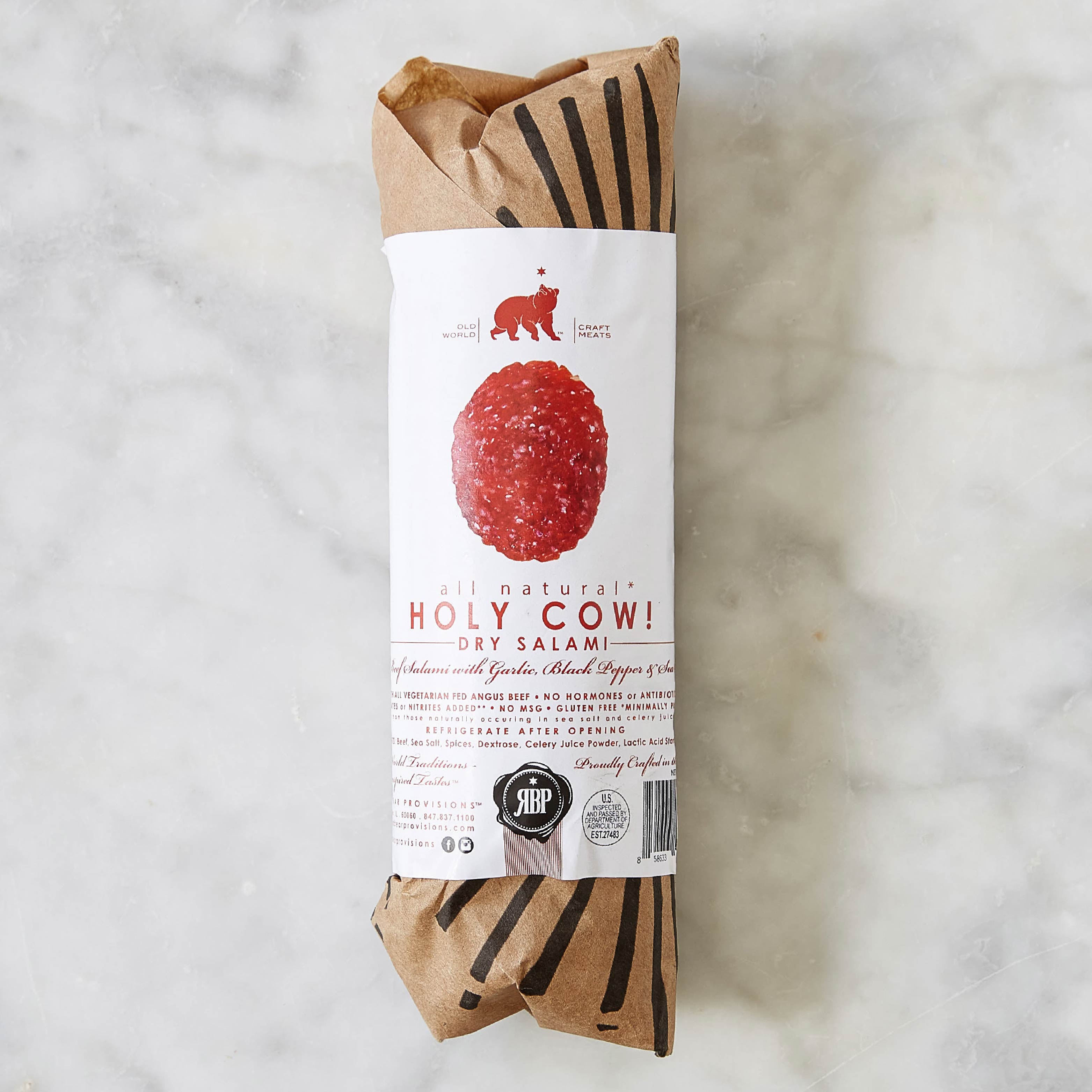 Red Bear Holy Cow! Beef Salami – a peppery, smokey beef salami | Murray ...